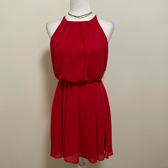 Blue Rain | Dresses | Blue Rain Red Mini Dress | Poshmark